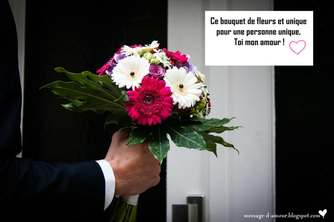 Message d’amour pour carte de fleurs - Message d'amour