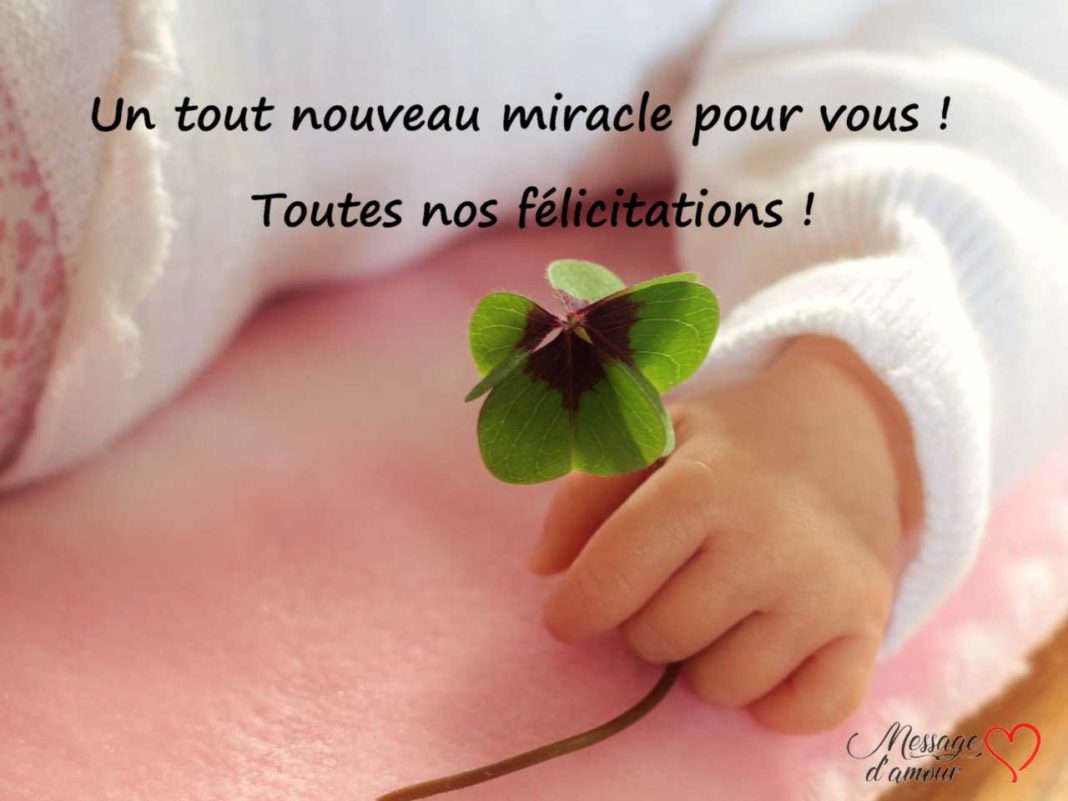 Messages de félicitations pour une naissance - Message d'amour