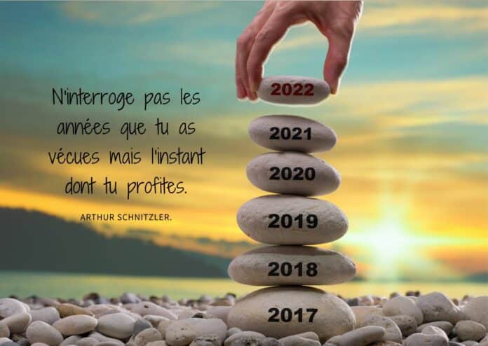 Cartes de voeux 2022 avec des citations inspirantes - Message d'amour