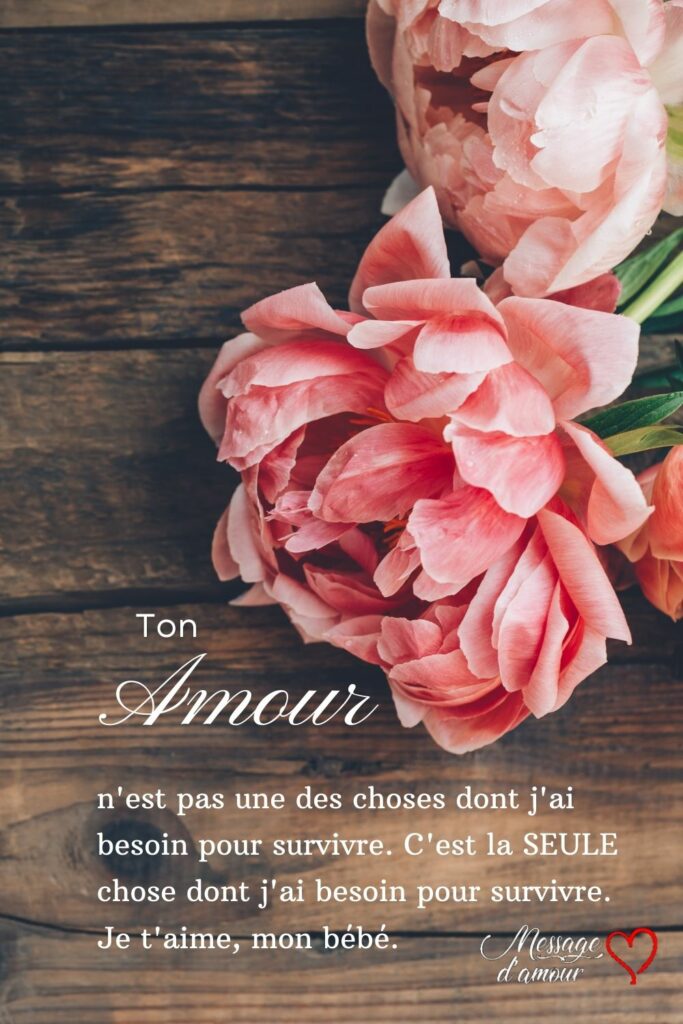 Message d'amour pour l'être aimé - Message d'amour