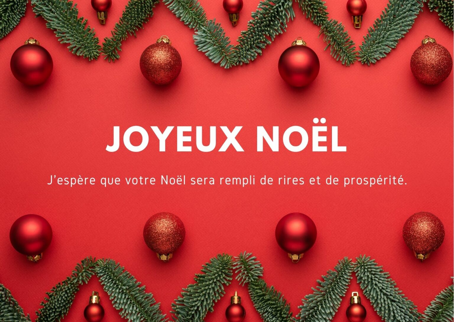 65 cartes Joyeux Noël à imprimer - Message d'amour