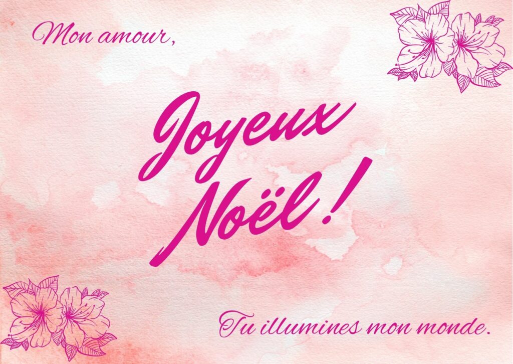 Textes de voeux pour carte de Noël - Message d'amour