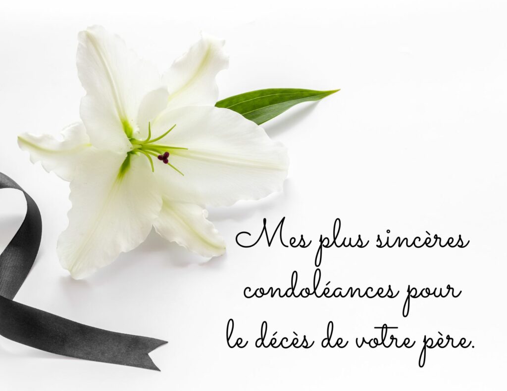 Messages de condoléances pour le décès du père de quelqu'un - Message d'amour